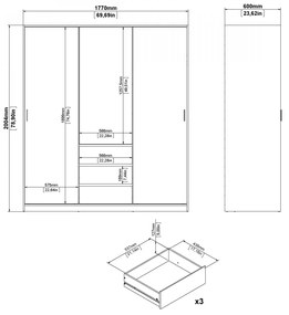 Tvilum Skříň Simplicity 148 bílá