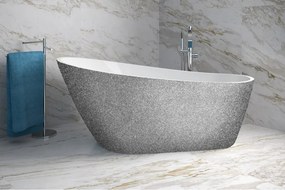 Besco Melody vana volně stojící 170 x 80 cm sifon grafit barva stříbrná VANMELODY170GG2 Koupelny Bernold
