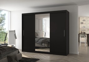 ADRK Furniture Posuvná skříň s zrcadlem DENIS 250 ADRK-SW-DEN-B-250