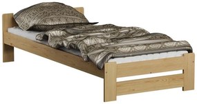 ImportWorld Dřevěná postel Viktor 90x200 + rošt ZDARMA (Barva dřeva: Borovice)