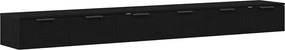 Nástěnná skříň 2 ks Černý dub 102 x 30 x 20 cm Kompozitní dřevo 3333075