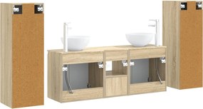 Sada koupelnového nábytku 5 ks Dub sonoma 33 x 34,5 x 100 cm 3405985