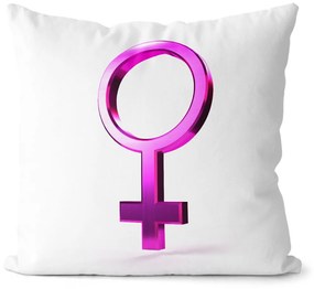 Polštář Gender symbol – Venuše (Velikost: 55 x 55 cm)