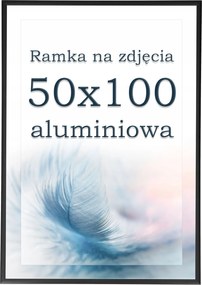 Rámeček 50x100 hliníkový černý rámeček na fotografie