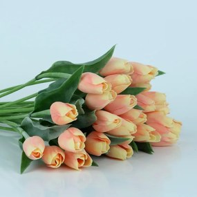Umělé tulipány - svatební kytice 40cm