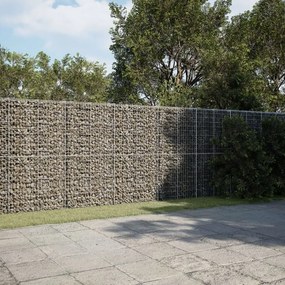 Gabionový koš s víkem 700 x 50 x 200 cm pozinkované železo 3295172