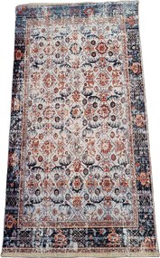 HU Béžovo-oranžový vintage koberec Banco 1136-KREMOVA-VNTG Rozměr: 60x110 cm
