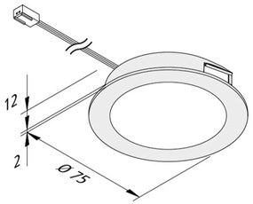 LED podhledové světlo FAR 68 nerez 4W 2 700 K