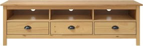 TV stolek Hill medově hnědý 158x40x47 cm masivní borové dřevo 288927