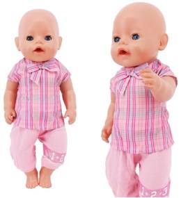Oblečky pro panenky Baby Born - 43 cm Varianta: xm324 růžový set 1-2-3