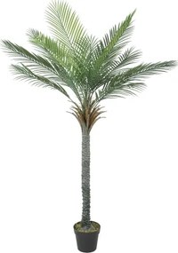 HOMCOM Umělá palma 180 cm, velká umělá palma, umělá rostlina v květináči jako opravdová, vhodná do obývacího pokoje a na balkon