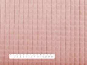 Biante Hřejivé ložní povlečení Minky kostky MKK-003 Pudrově růžové Prodloužené 140x220 a 70x90 cm