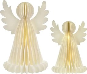 EMOS LED papíroví andělé se stojánkem 28/38cm 2ks DCAW23