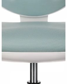 Dětská židle modrá síťovina bílý kříž podpěrka nohou KA-C806 BLUE