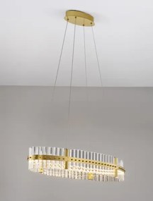 LED stmívatelný platinum zlaté designové svítidlo Kezo 130