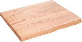 Koupelnová deska hnědá 60x50x(2-4) cm ošetřený masivní dřevo 3156108