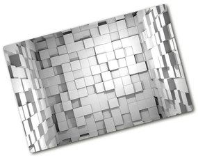 Wallmuralia Kuchyňská deska skleněná Krychle 80x52 cm