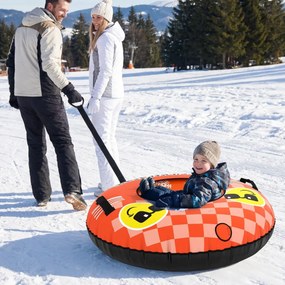 Costway Nafukovací zimní pneumatika s tažným lankem a rukojetí Snowtube