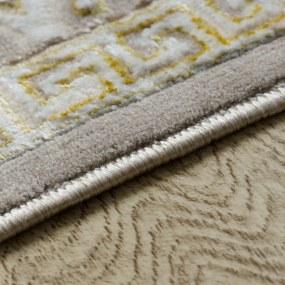 Dywany Łuszczów, Kusový koberec Bliss Z160AZ147 beige/gold, 140x190, béžová, kancelář