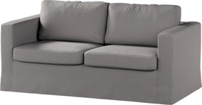 Potah na pohovku IKEA Karlstad 2-místná , nerozkládací, dlouhý barva šedá látka pletený vzor