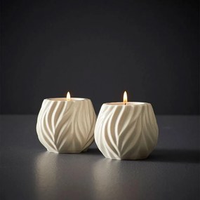 Morsø Stojánek na čajovou svíčku Flame (sada 2 ks) White