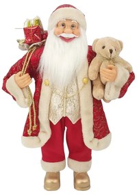 Dekorace Santa Claus Červeno-zlatý 60cm
