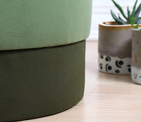 Atelier del Sofa Taburet Ropp - Green, Zelená