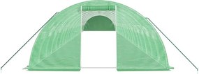 Skleník s ocelovým rámem zelený 88 m² 22 x 4 x 2 m 3188070