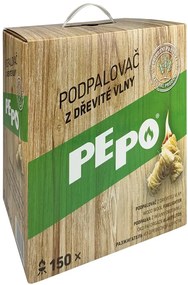 PE-PO Podpalovač z dřevní vlny 150 ks