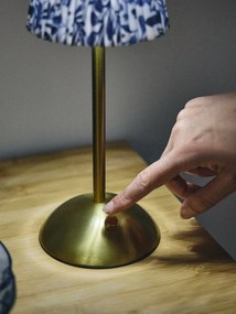 Sinsay - Stolní lampa se vzorovaným stínidlem - zlatá