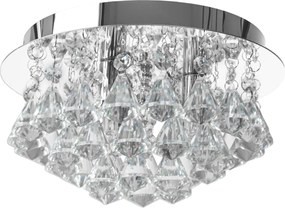 Toolight - Křišťálové závěsné svítidlo G9 3x40W APP1039-C, chromová, OSW-06822
