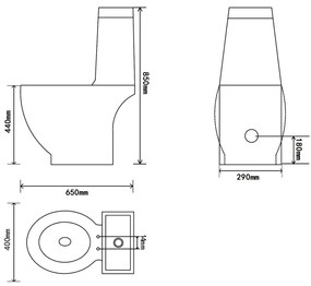 Designové keramické WC bílé