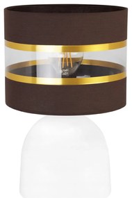 Stolní lampa Elegance, 1x textilní stínítko (výběr ze 6 barev), (výběr ze 2 barev konstrukce), g