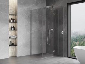 Mexen, Mexen Mist HT sklopný sprchový kout pravý 95 x 95 cm, průhledný, chrom - 8A5T-095-095-01-00-P