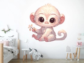 Nalepte.cz Roztomilá opička arch 130 x 130 cm