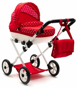 New Baby Dětský kočárek pro panenky Comfort, červená