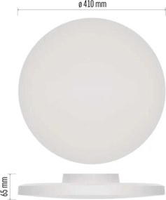 EMOS Bílé stropní LED svítidlo 410mm 22-32W IP55 CCT ZM7152