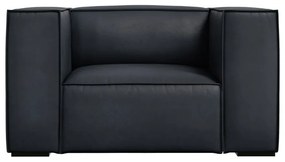 Tmavě modré kožené křeslo Madame – Windsor &amp; Co Sofas