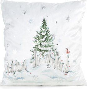 VÁNOČNÍ DEKORAČNÍ POVLAK NA POLŠTÁŘ POLAR2 45X45 CM VZOROVANÝ