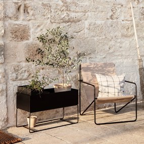 FERM LIVING Křeslo Desert Lounge, Black / Block