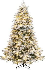 Costway 180 cm umělý vánoční stromek s osvětlením a 260 LED v teplé