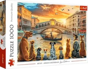 TREFL Puzzle Psi v Benátkách / 1000 dílků / 68,3 x 48 cm