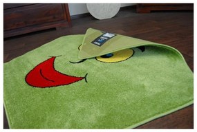 Dětský kusový koberec Domeček zelený 80cm