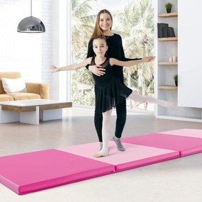 Costway Měkká podlahová rohož z umělé kůže se zapínáním na šplhání a uchy