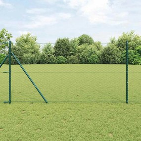 Hexagonální kotvení plotu 10 x 1 m Ocel potažená PVC Zelená 3352638
