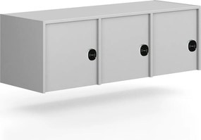 Nástavba pro skříně FRAME, 3x dveře, 1299 x 450 x 427 mm, RFID zámek, šedá