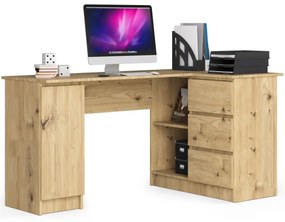 Ak furniture Rohový psací stůl B20 155 cm pravý dub artisan
