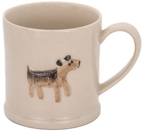 Béžový keramický hrnek 225 ml Dog – Sass & Belle