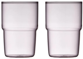 Lyngby Glas Sklenice na vodu Torino 40 cl (2ks) Pink