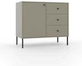 Komoda Tili 1D 3S Eucaliptus Eucaliptus 16 mm thick laminated board
